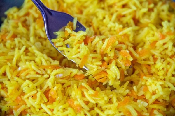 Riz pilaf aux carottes - Line Lisbonne et Cie
