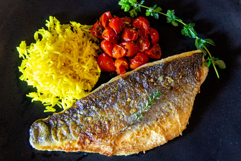 Filets de bar à la Plancha - Line Lisbonne et Cie