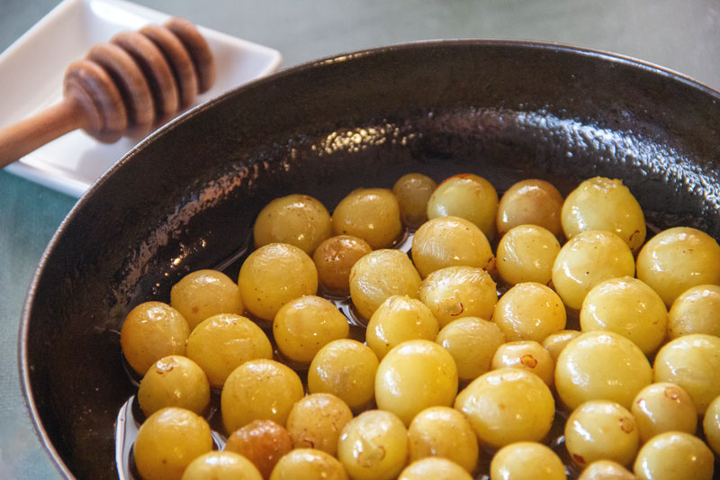 Poêlée de raisins blancs à la cannelle - Line Lisbonne et Cie